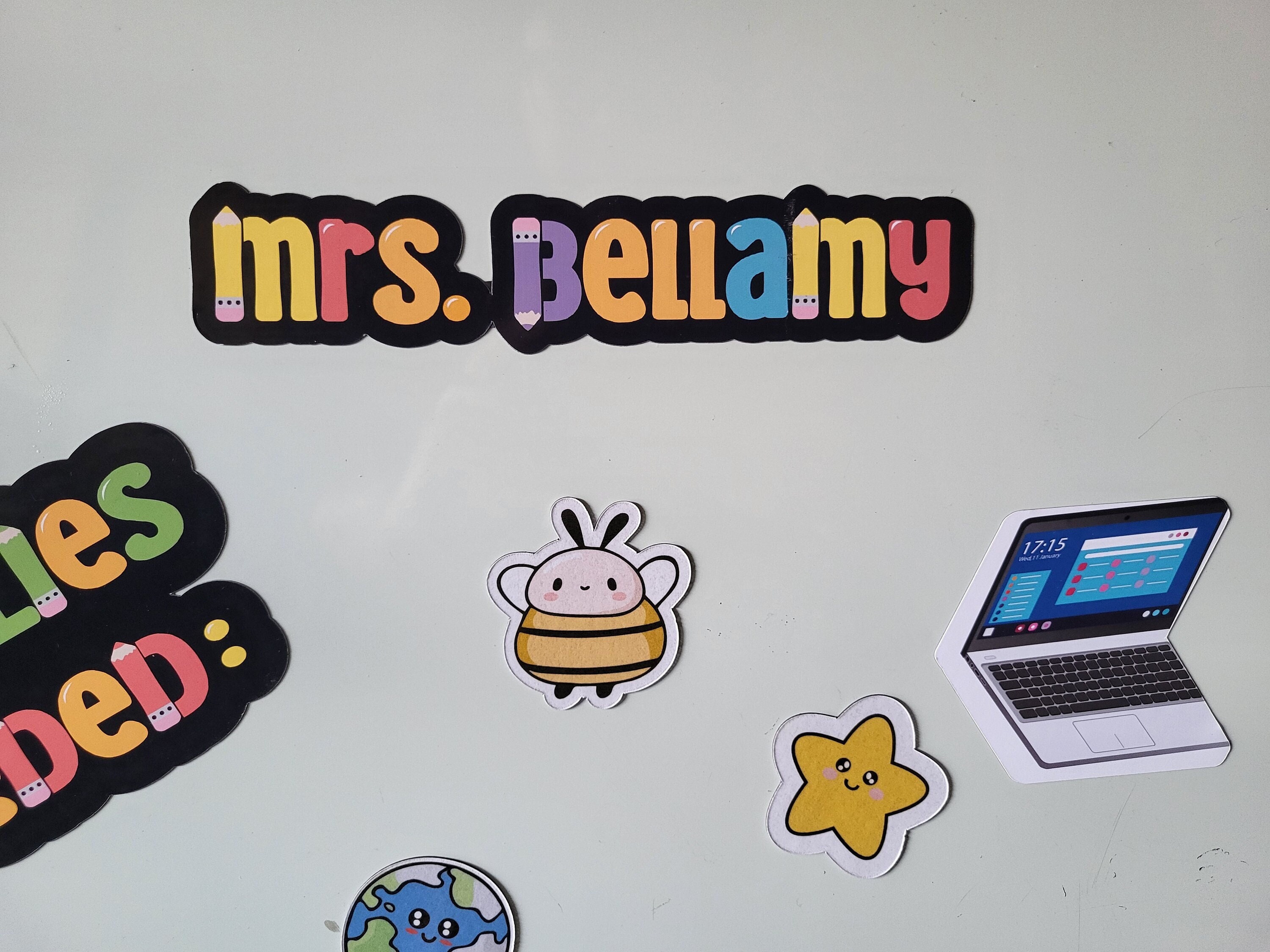 Teacher Name Magnet, Personalized Classroom Magnet - Etsy