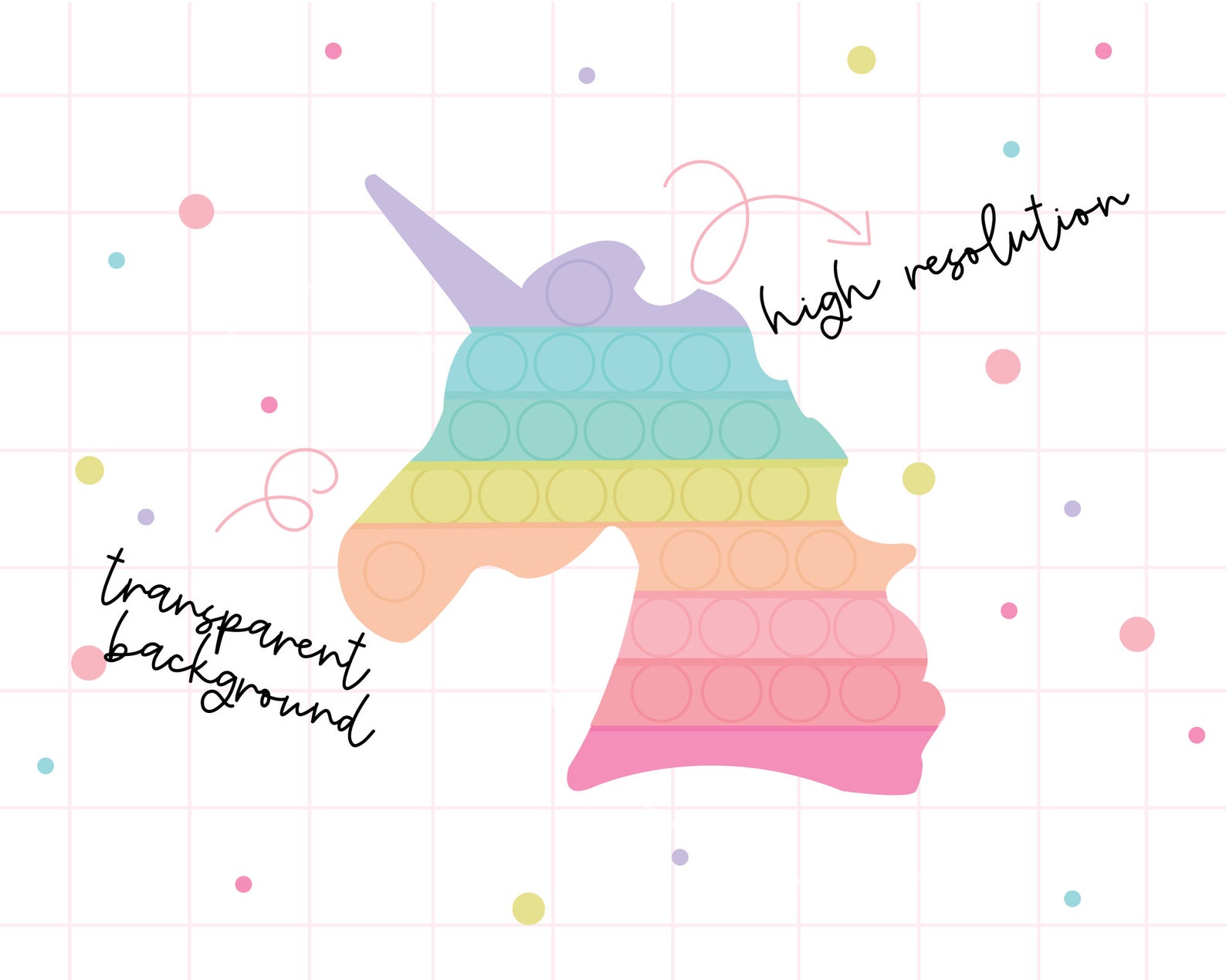 Pop It Fidget Toys Clipart - Sensory Toys Clipart Illustrations - PNG ...