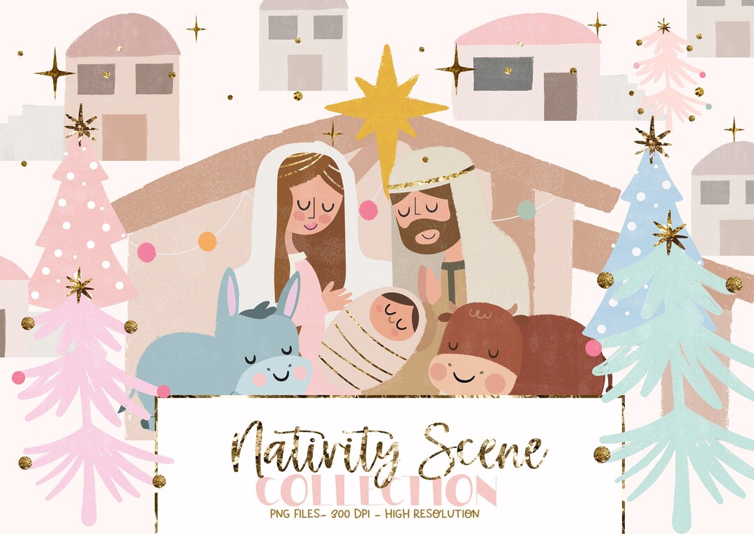Christmas Nativity Clipart - Cute Christmas Clipart- Baby Jesus ...