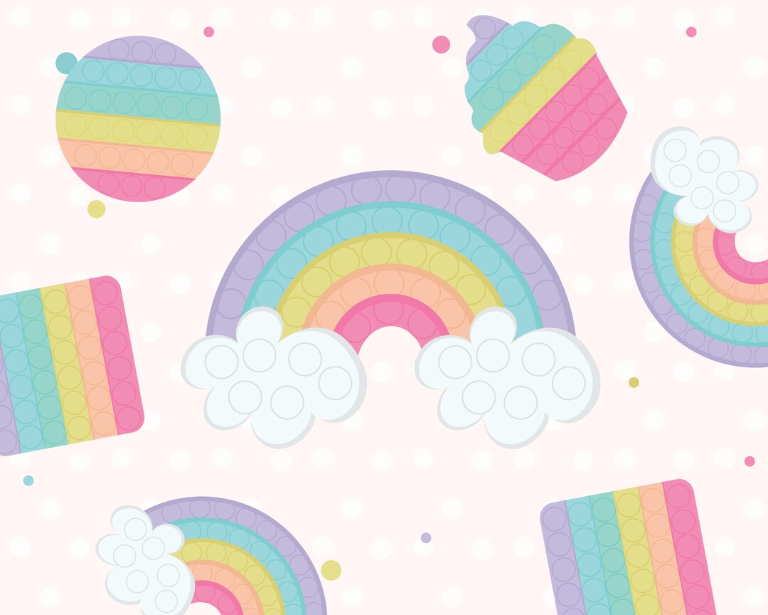 NEW Pop It Fidget Toys Clipart - Sensory Toys Clipart Illustrations ...