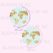 Pink & Purple Earth Globe Clipart - Cute Earth Globe Pastel Colors ...