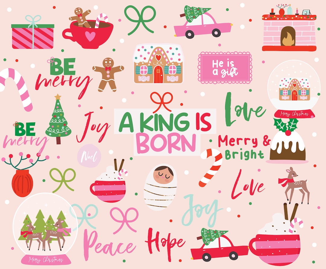 Christmas Christian Clipart - Cute Christmas Clipart- Xmas Clipart ...