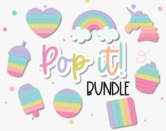 Pop it Fidget Toys Clipart Juguetes sensoriales | Etsy España