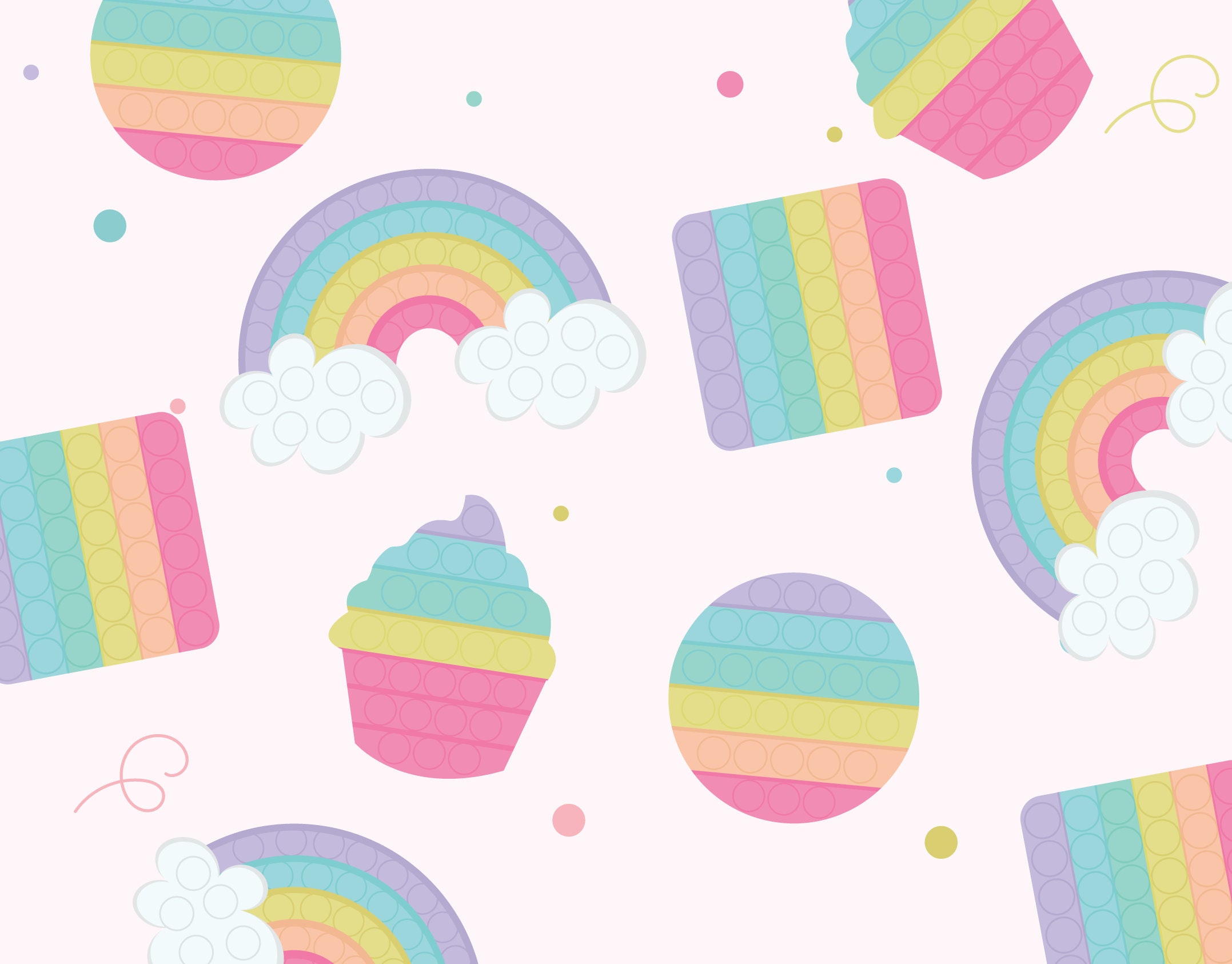 Pop It Fidget Toys Clipart - Sensory Toys Clipart Illustrations - PNG ...