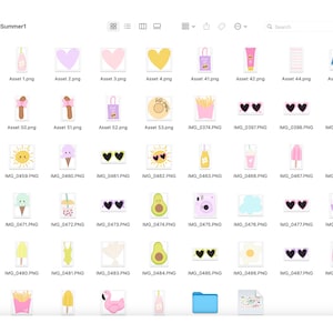 Cute Summer Items Clipart| Cute Clipart |pastel Illustrations| Summer ...