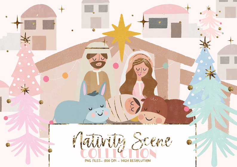 Christmas Nativity Clipart - Cute Christmas Clipart- Baby Jesus ...