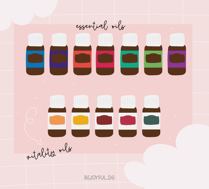 Essential Oils Clipart Illustrations - PNG Images - Young Living Oils ...