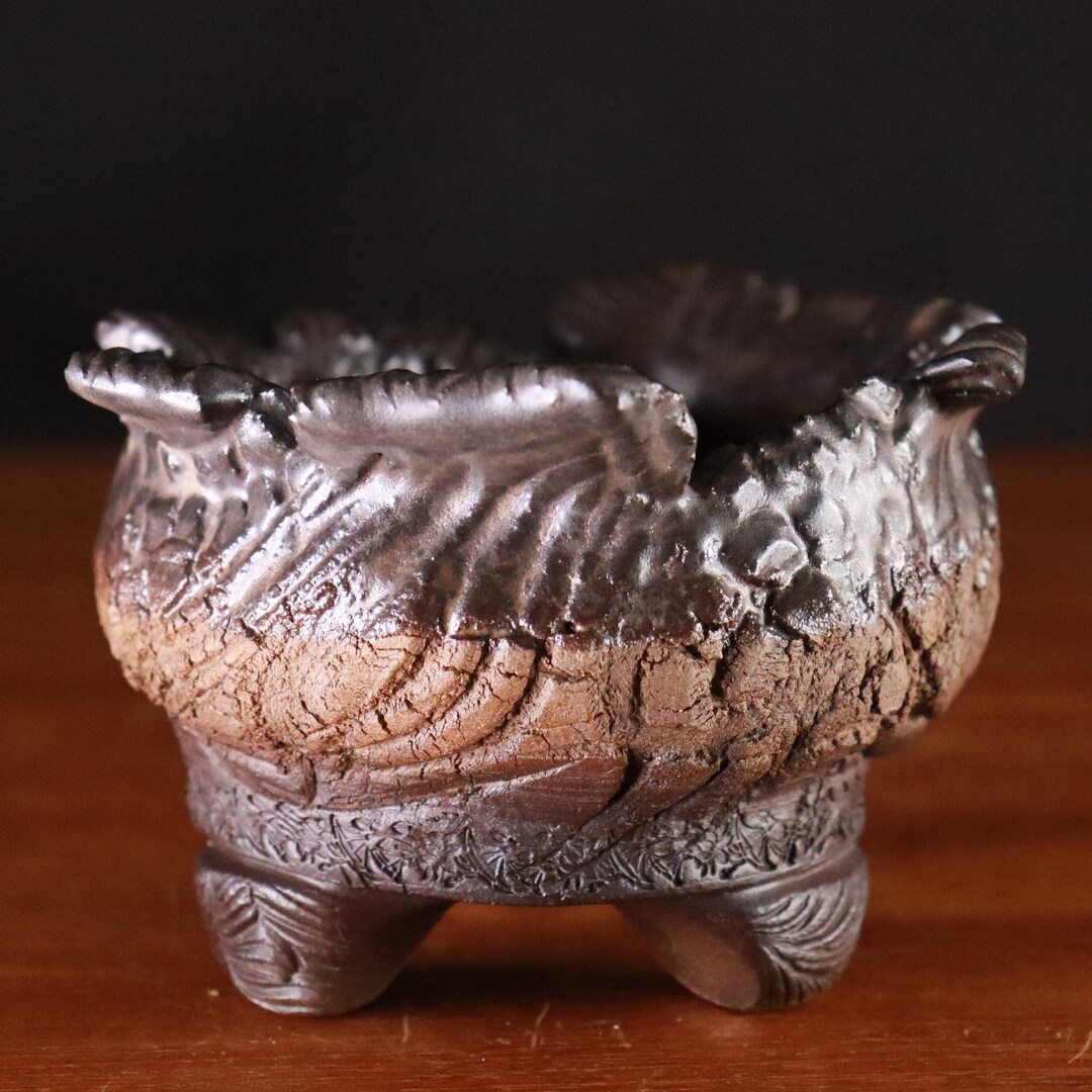 Small Round Bonsai Pot for Bonsai or Kusamono 4 1/2 - Etsy