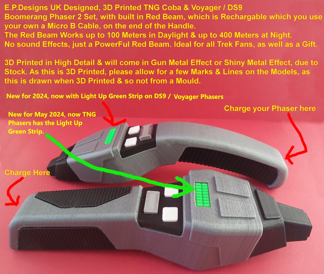 ST. Working Props, Using a Micro B Cable - Etsy