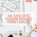 Vision Board Kit Vision Board Printables Words Manifestation Templates ...