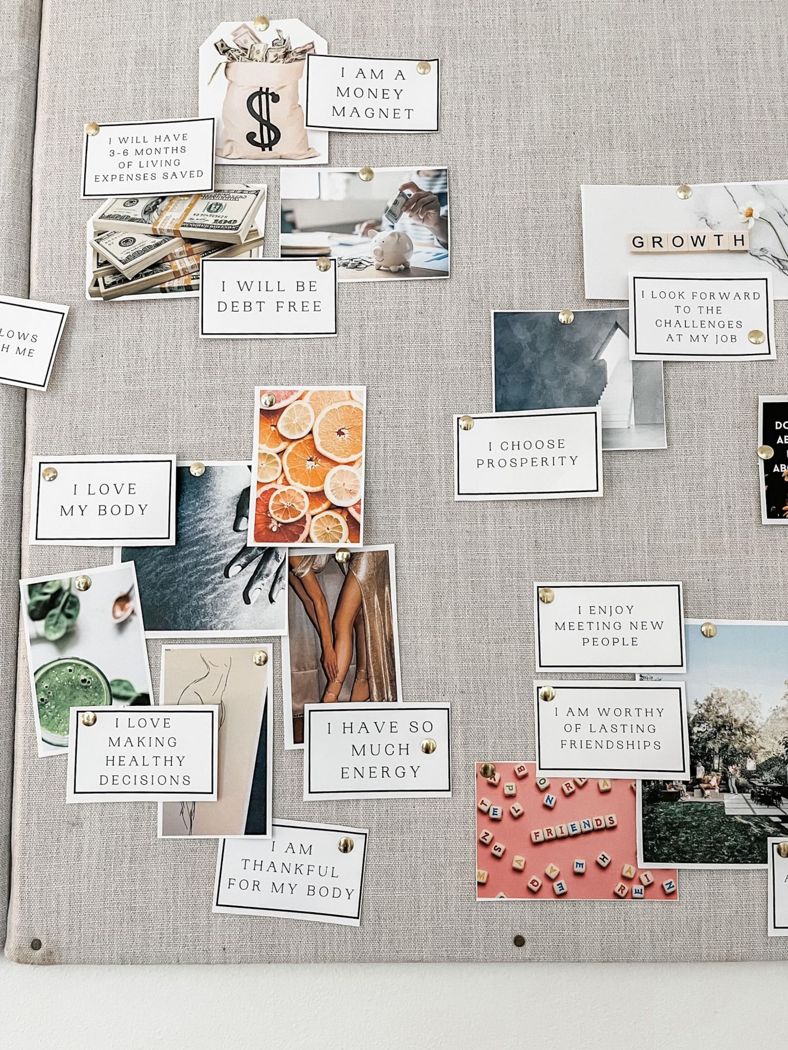 Vision Board Kit Vision Board Printables Words Manifestation Templates ...