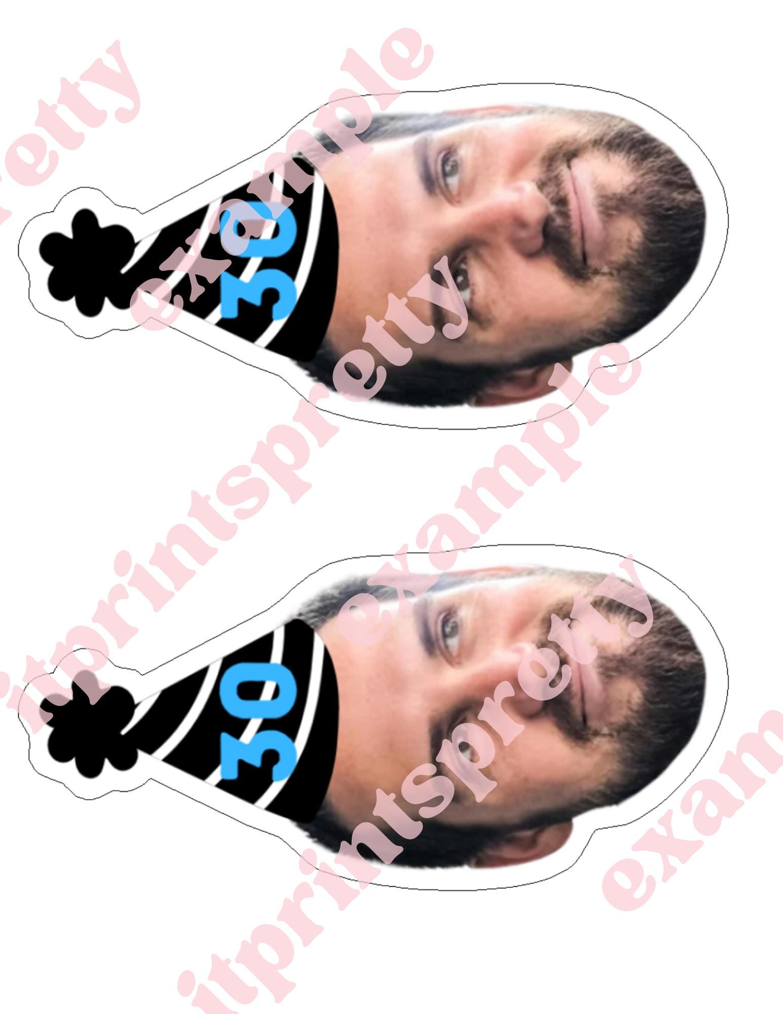 Custom Face Banner PRINTABLE | Birthday Face Banner | DIY Birthday ...