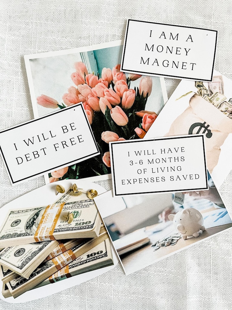 Vision Board Kit Vision Board Printables Words Manifestation Templates ...