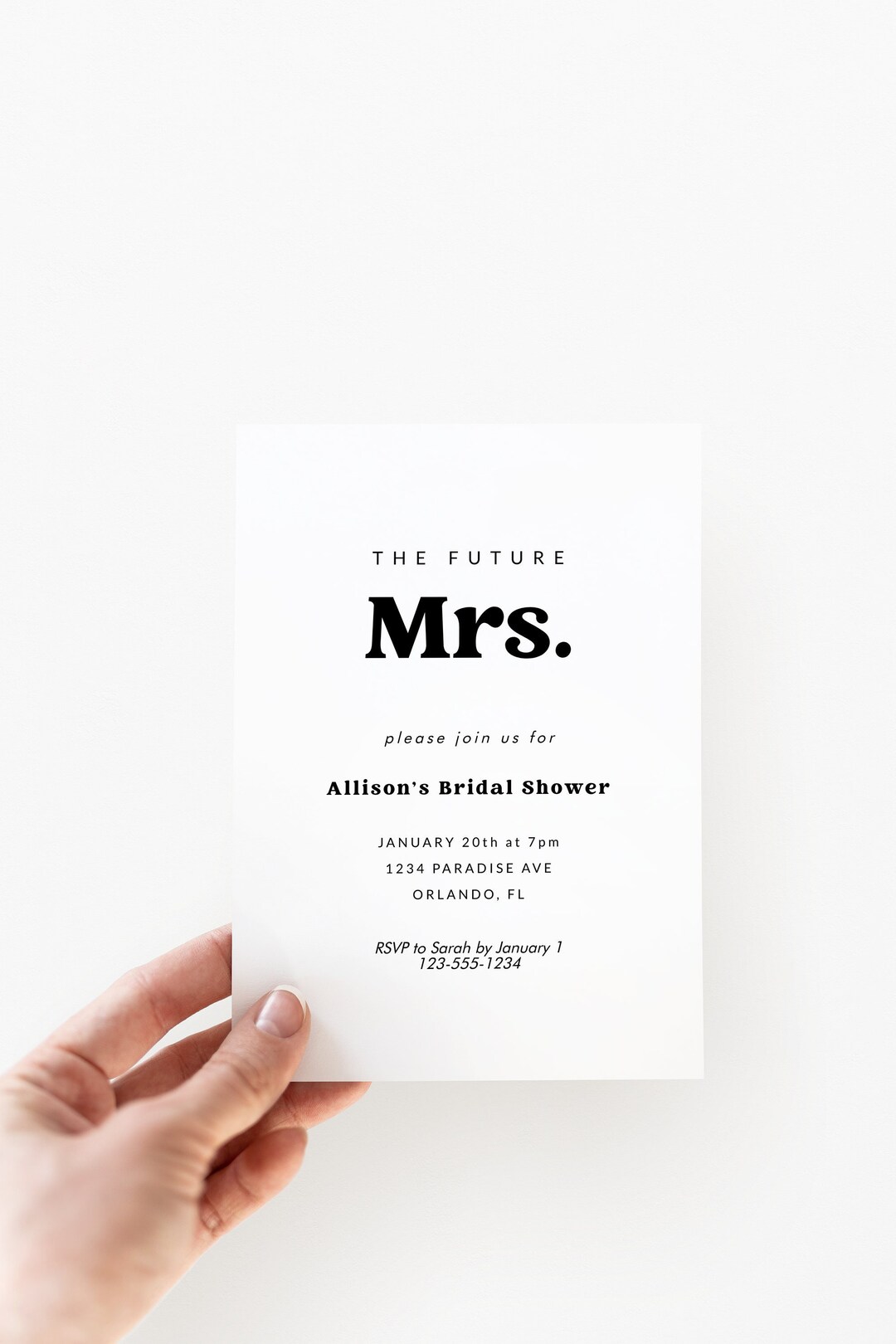 Bridal Shower Invitation Template Simple Bridal Shower - Etsy