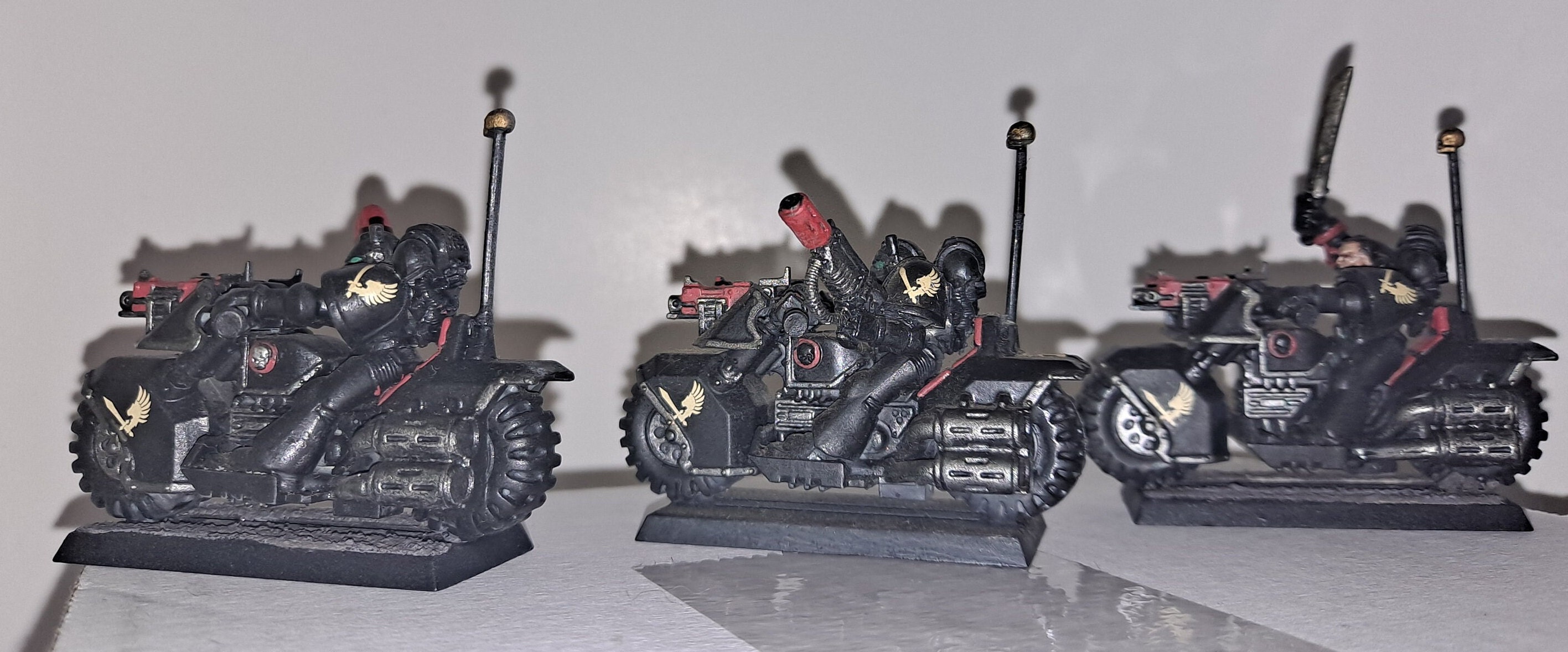 Warhammer 40K 3-man Ravenwing Motorcycle Squad Gaming Miniatures - Etsy
