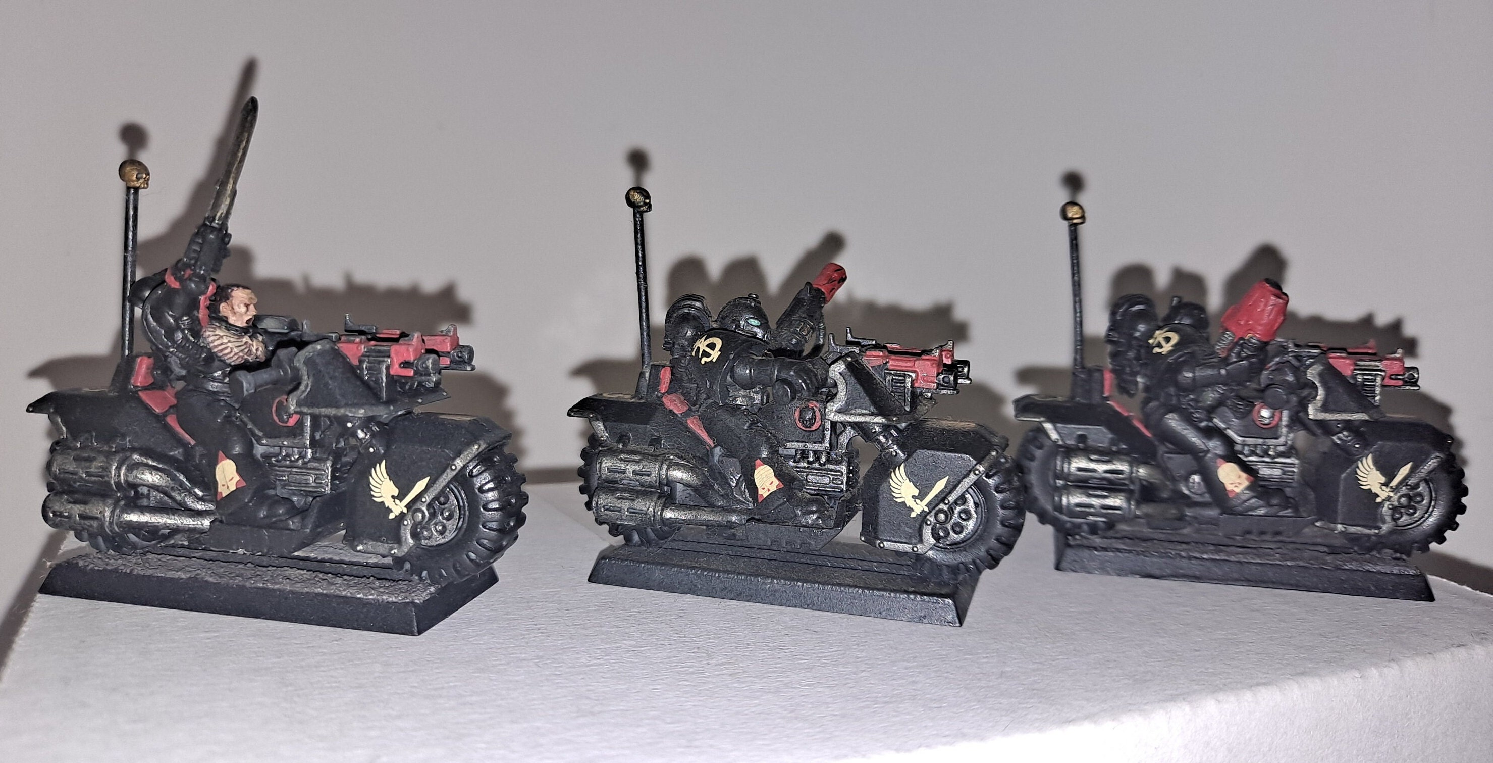 Warhammer 40K 3-man Ravenwing Motorcycle Squad Gaming Miniatures - Etsy