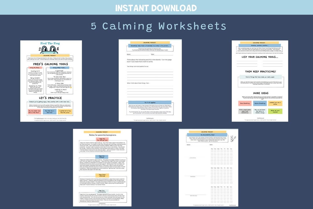 Calming Toolkit for Children, Downloadable Activity, Kids Calm Down ...