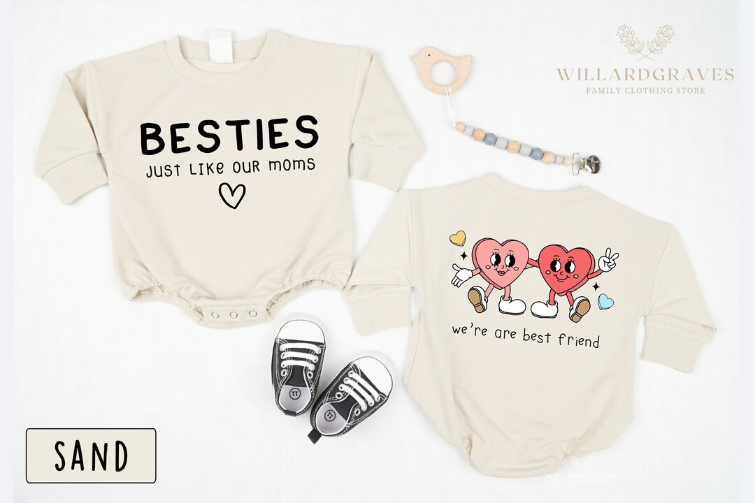 Cute Besties Just Like Our Moms Baby Romper, Matching Baby Outfits ...