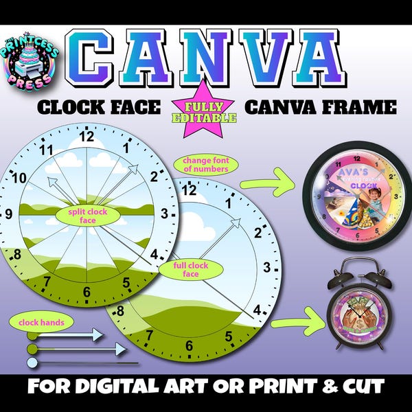 Clock Template - Etsy Canada