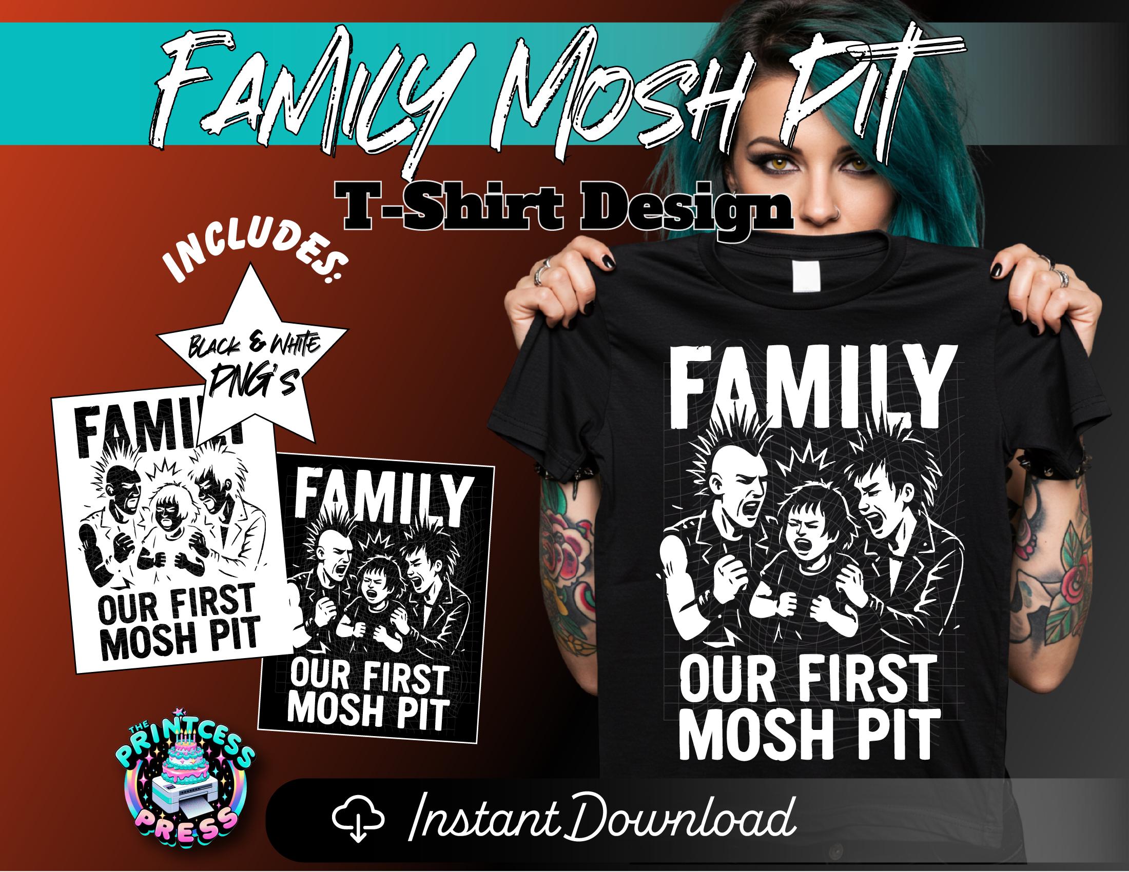 Our First Mosh Pit T-shirt Design PNG & SVG | Mosh Pit PNG | Mosh Pit ...