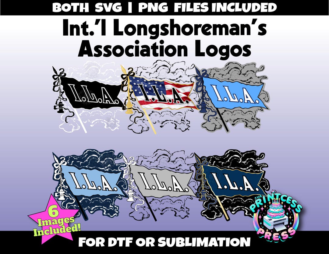 ILA Logo PNG & SVG Bundle of 6 | International Longshoreman's ...