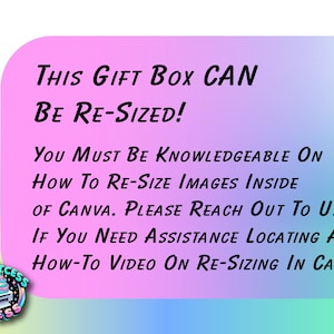 Mini Fridge Gift Box Template Canva Frame | Refrigerator Template Gift ...