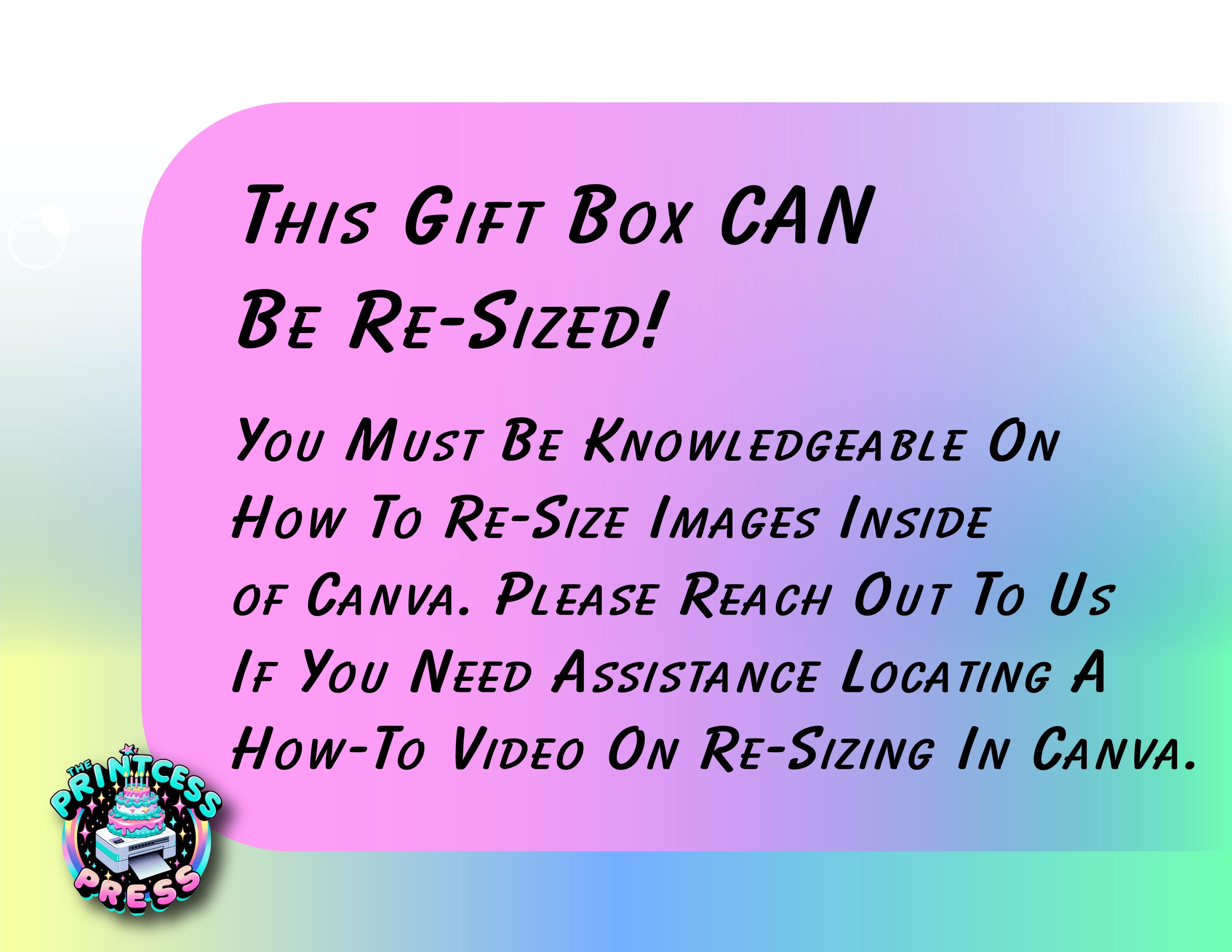 Vanity Table Gift Box Template Canva Frame | Vanity Template Gift Box ...