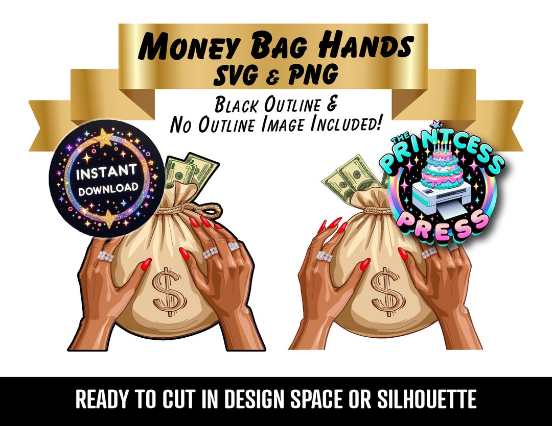 Money Bag SVG PNG Clipart for Piggy Bank | Money Savings Box Clip Art ...