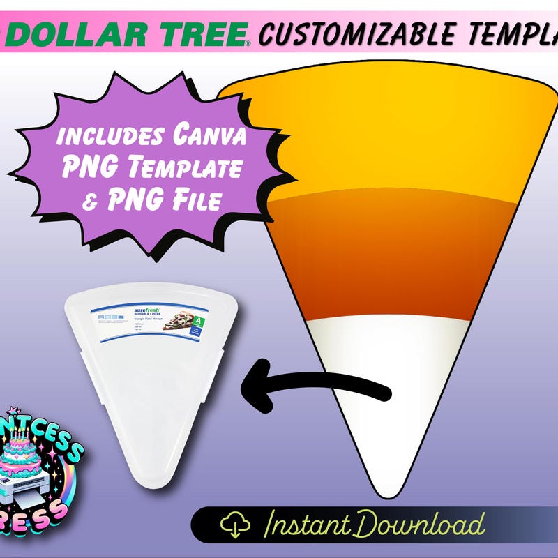 Pizza Container Template - Etsy