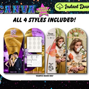 10 FT Arch Panel Backdrop Canva Template in 4 Styles + SVG | Drag ...