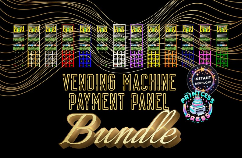 Vending Machine Money Payment Panel 12 Pack Multi- Color Bundle | XL ...