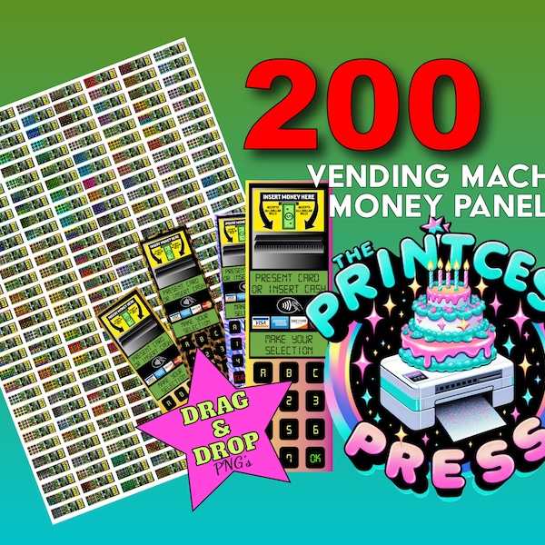 Vending Machine Money Panel - Etsy