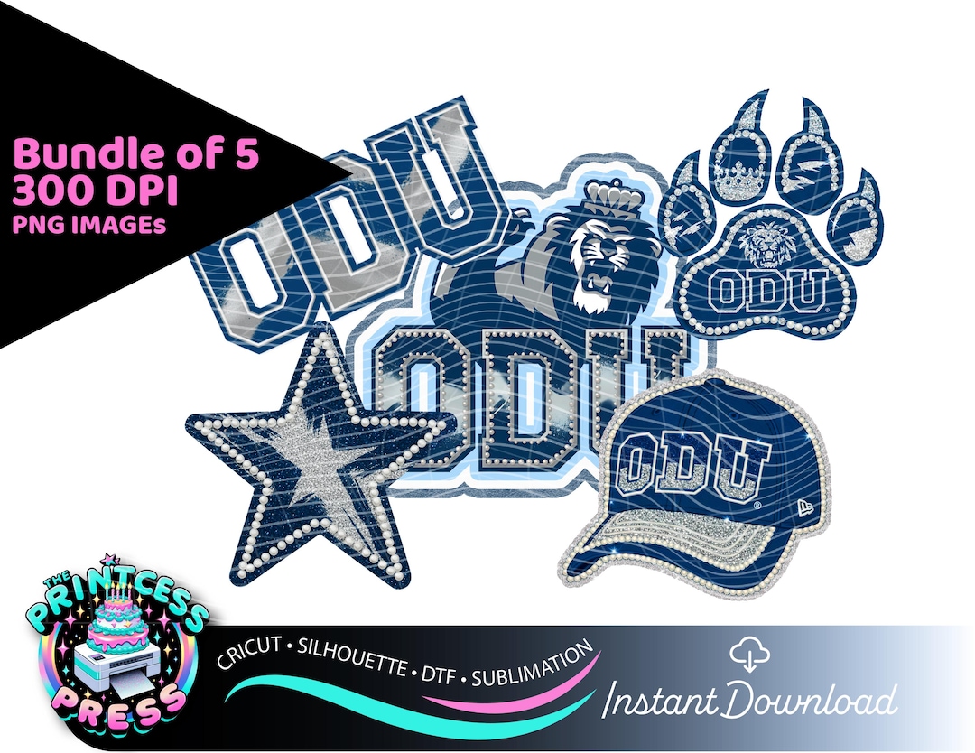 ODU Clip Art Bundle of 5 PNG Images | ODU Logo Designs | Images for ...