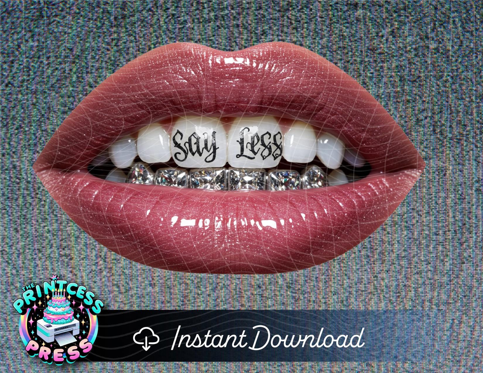 Lips With Bottom Grillz PNG Clipart | Girl With Grills PNG | Teeth ...