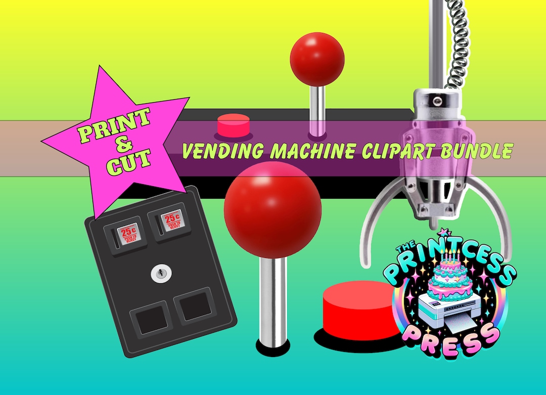 Vending Machine Joystick PNG Plus More Clip Art Bundle | Joystick ...