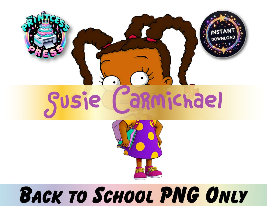 Susie Carmichael Back to School Clipart Digital Drawing | Rugrats PNG ...