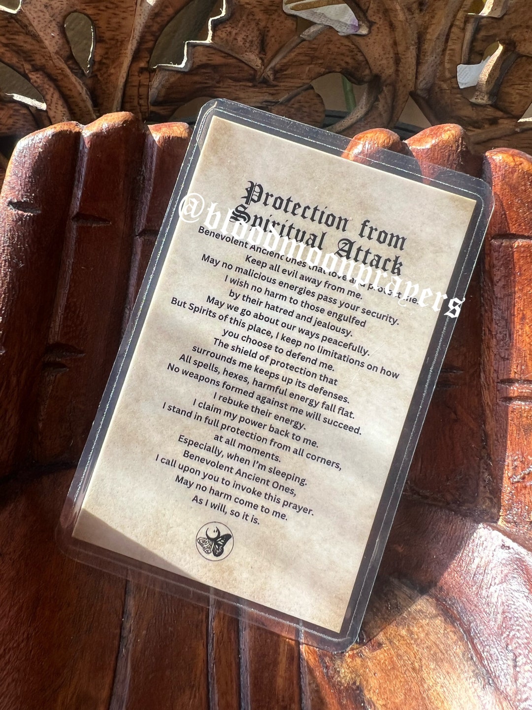 Protection From Spiritual Attack Prayer Card - Etsy
