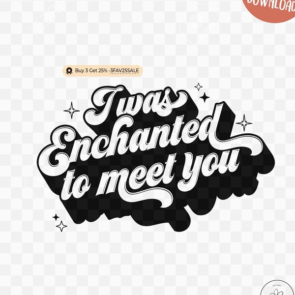 Enchanted to Meet You Png - Etsy