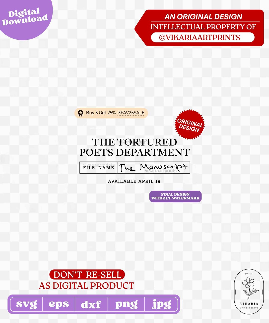The Tortured Poets Department, TPD SVG PNG, Instant Download, Taylor ...