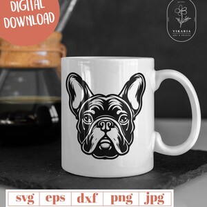 French Bulldog Bundle, Logo Vinyl Stencil, Frenchie Clipart Print ...