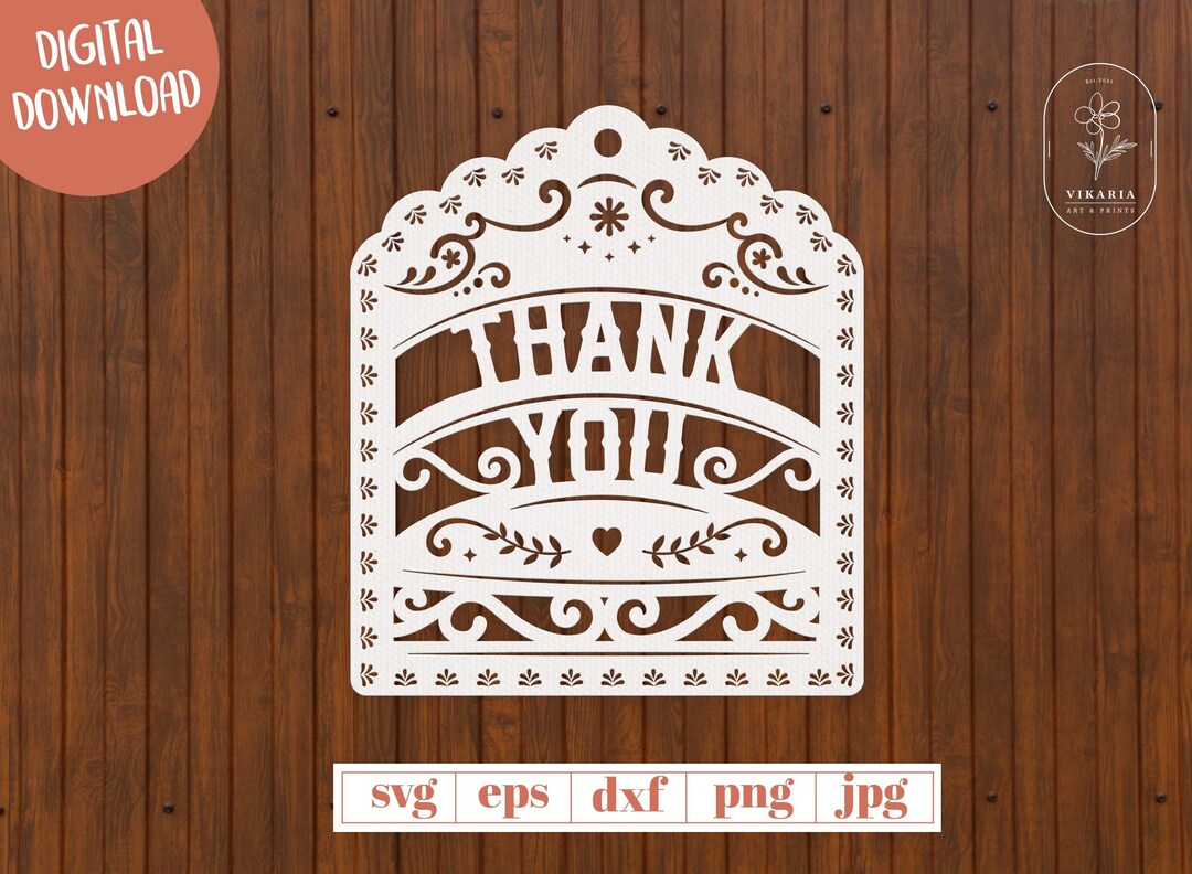 Thank You Tags, Papel Picado Tags, Party Favor Tags, Mexican Tag ...