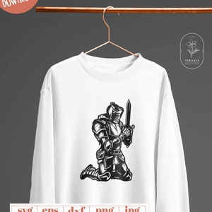 Armor Warrior Kneel Pray Svg 4, Sword Svg, Shield Svg, Knight Svg ...