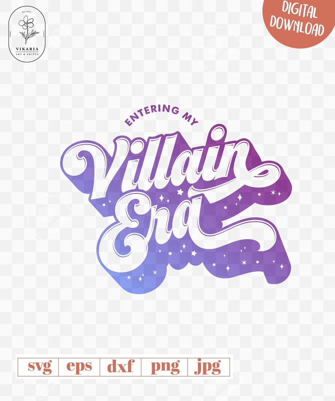 Entering My Villain Era SVG PNG JPEG Digital Download - Etsy UK