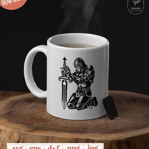 Armor Warrior Kneel Pray Svg 2, Sword Svg, Shield Svg, Knight Svg ...