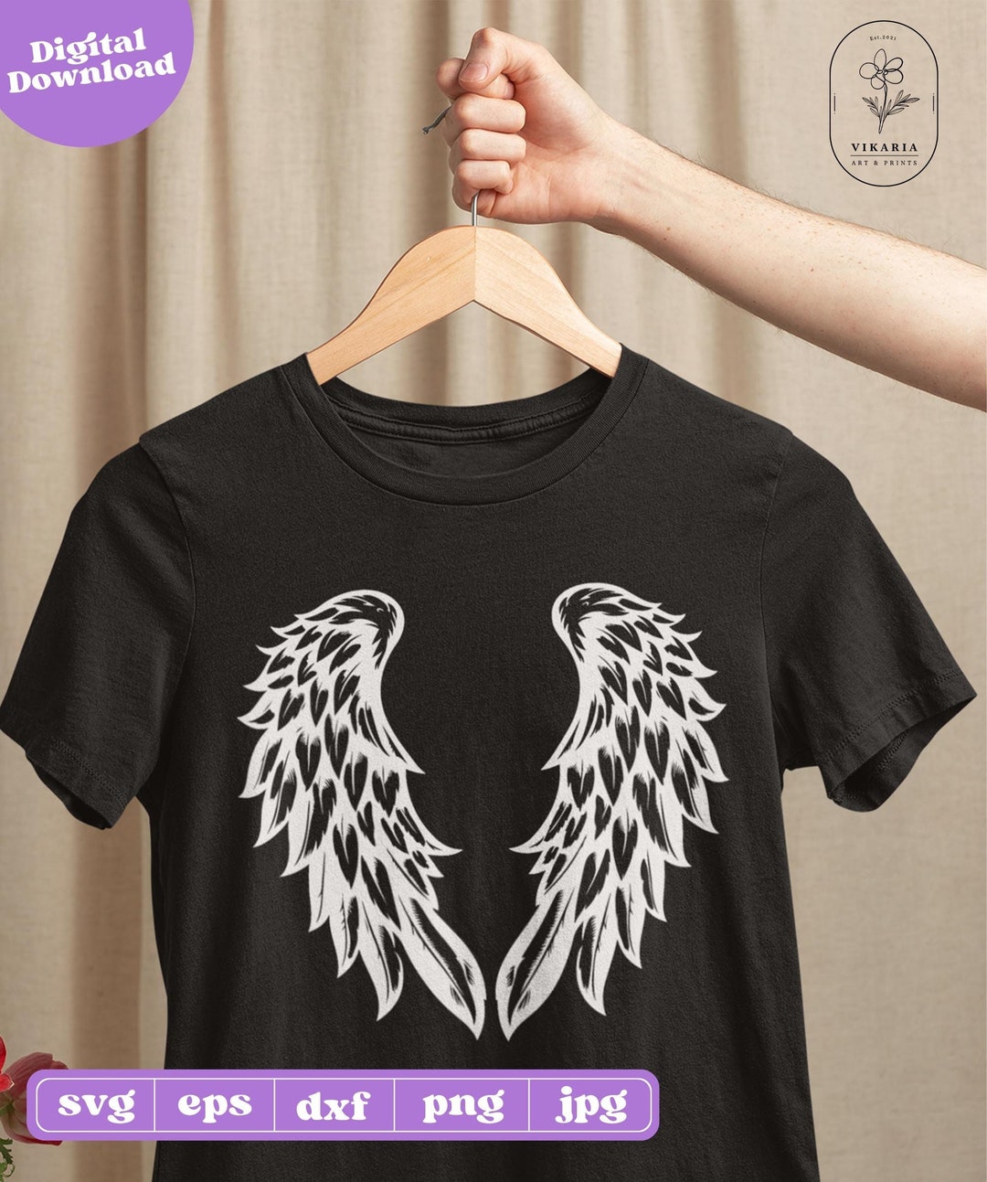 Angel Wings SVG, Angel Wings PNG, Ángeles, Alas, Sublimación de Alas de ...