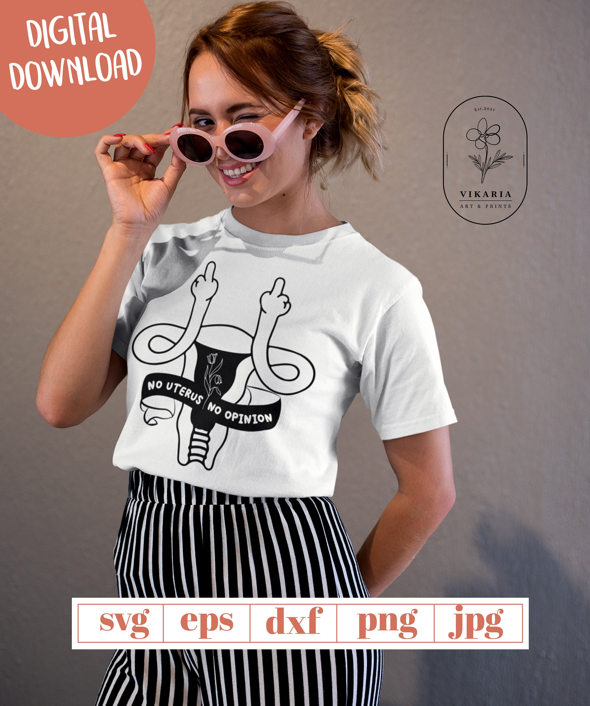 Uterus finger SVG Angry Uterus SVG PNG Women's rights | Etsy