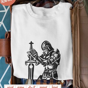 Armor Warrior Kneel Pray Svg 2, Sword Svg, Shield Svg, Knight Svg ...