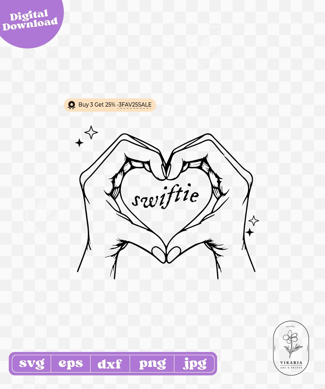 Swiftie SVG PNG Cute Romantic Valentine's Day Heart Love Vintage Retro ...