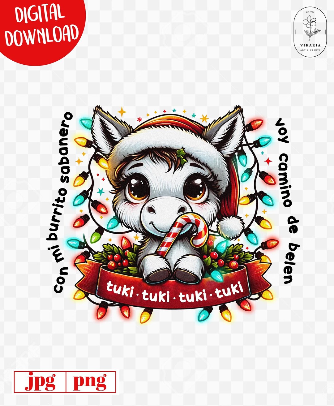 Mi Burrito Sabanero PNG, Mi Donkey Mexican PNG, Feliz Navidad Digital ...