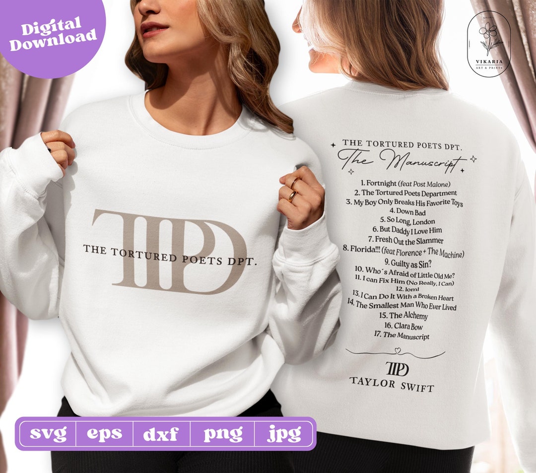 The Tortured Poets Department, TPD SVG PNG, Instant Download, Taylor ...